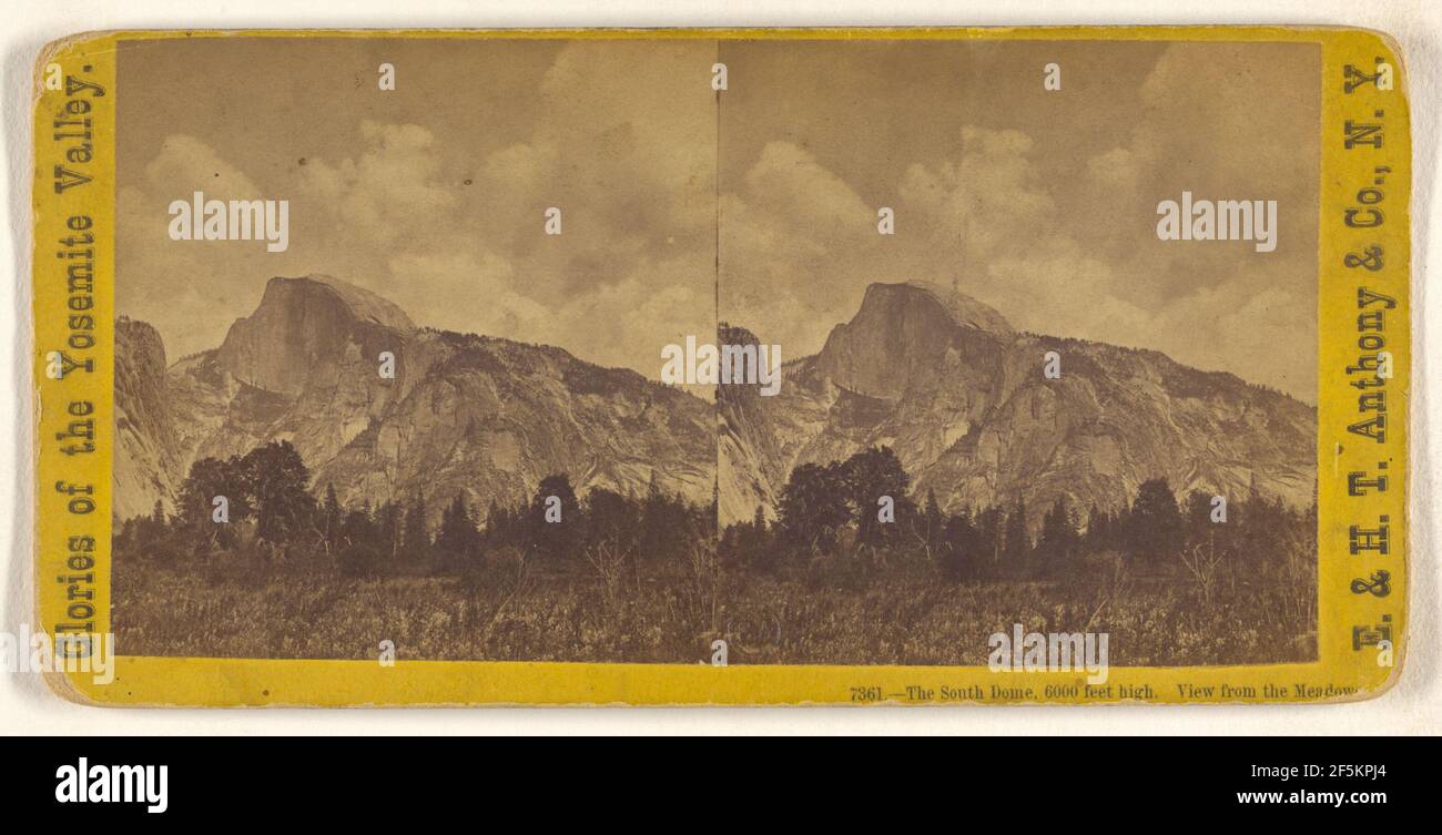 The South Dome, 6000 feet high. View from the Meadows.. Edward and ...