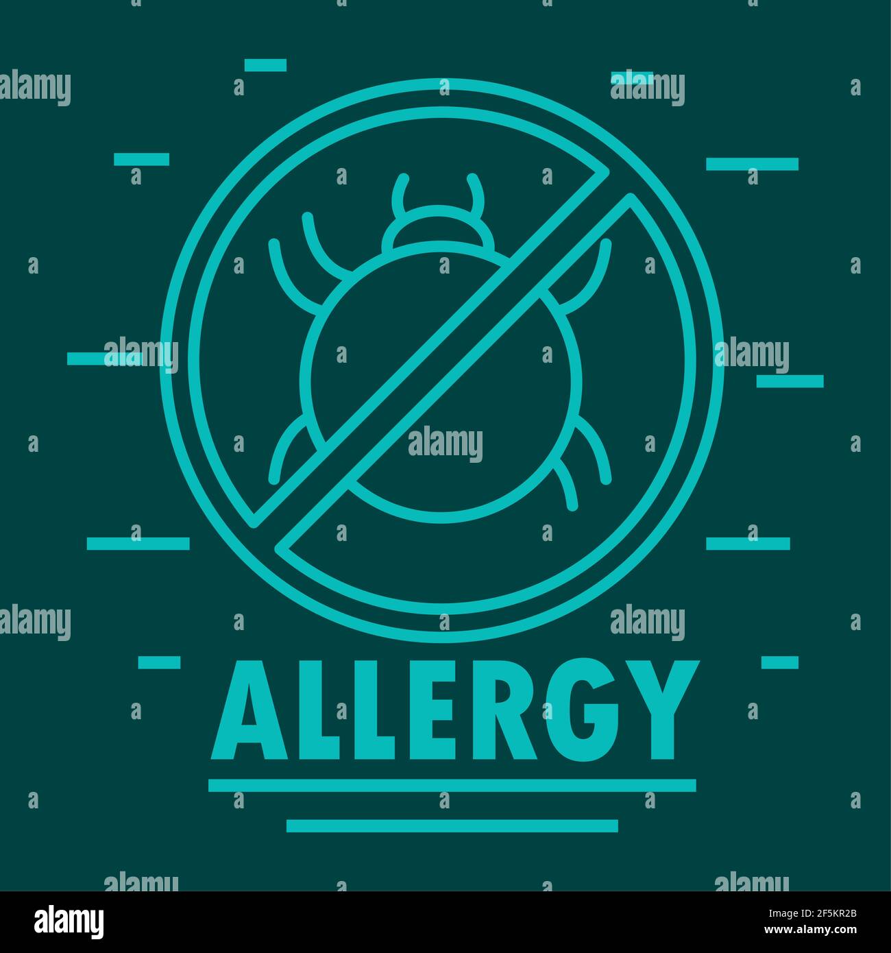 allergy mite warning sign linear Stock Vector Image & Art - Alamy