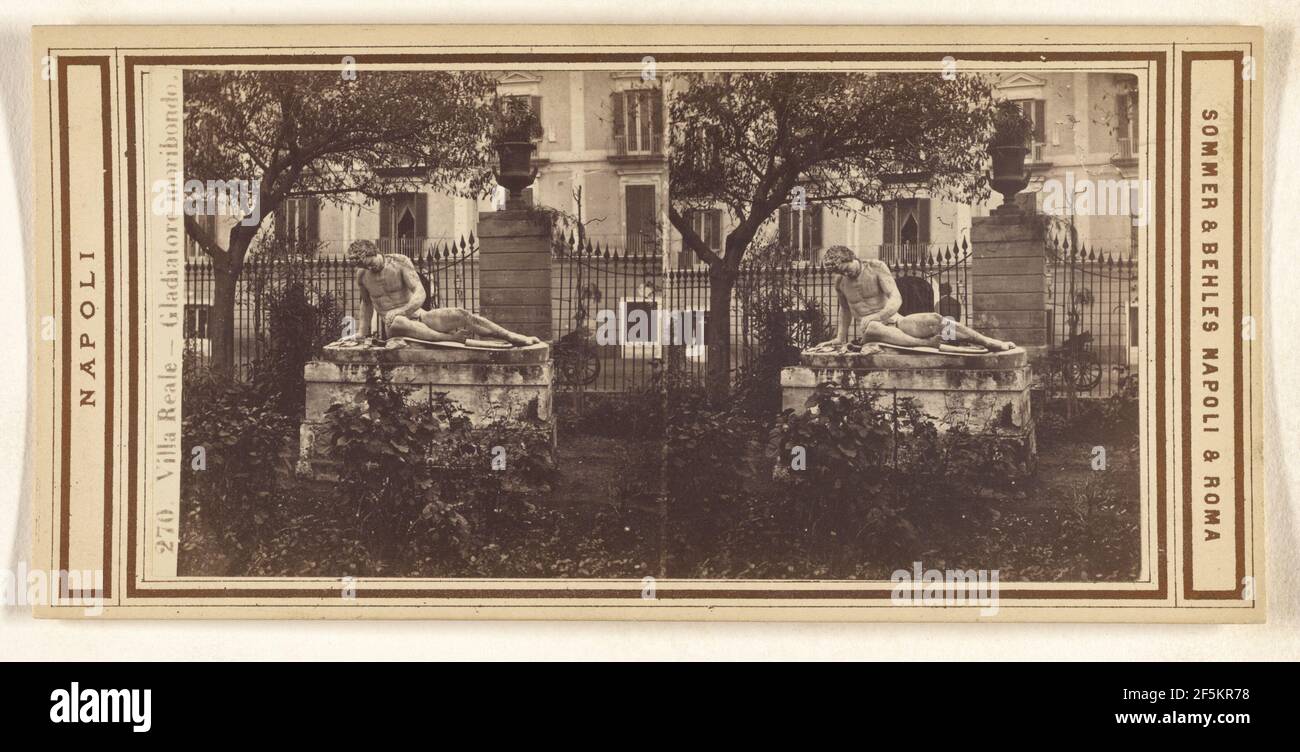 Villa Reale - Gladiatore moribondo.. Sommer & Behles (Italian, founded ...