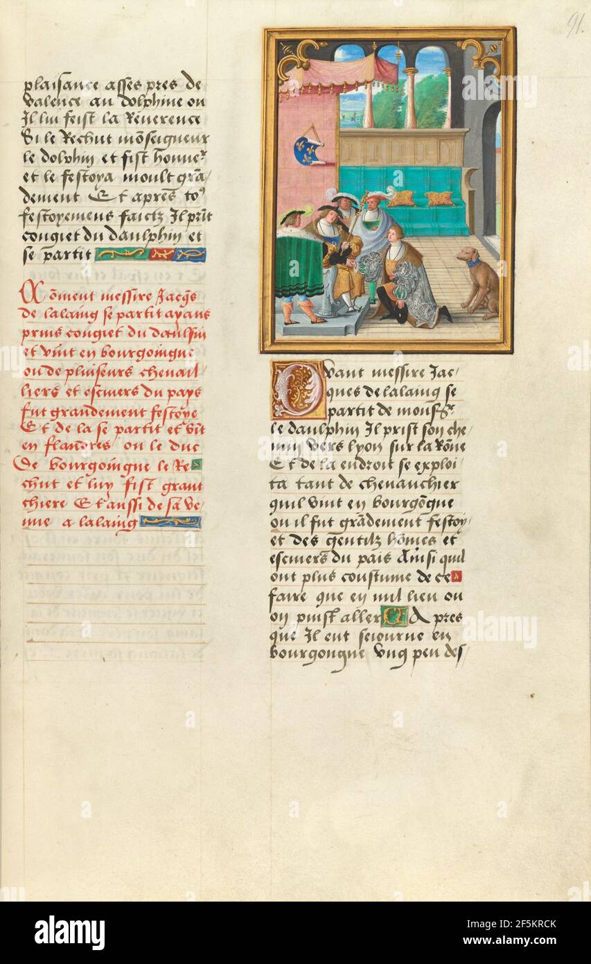 Jacques de Lalaing Taking His Leave from the Dauphin of France. Master ...