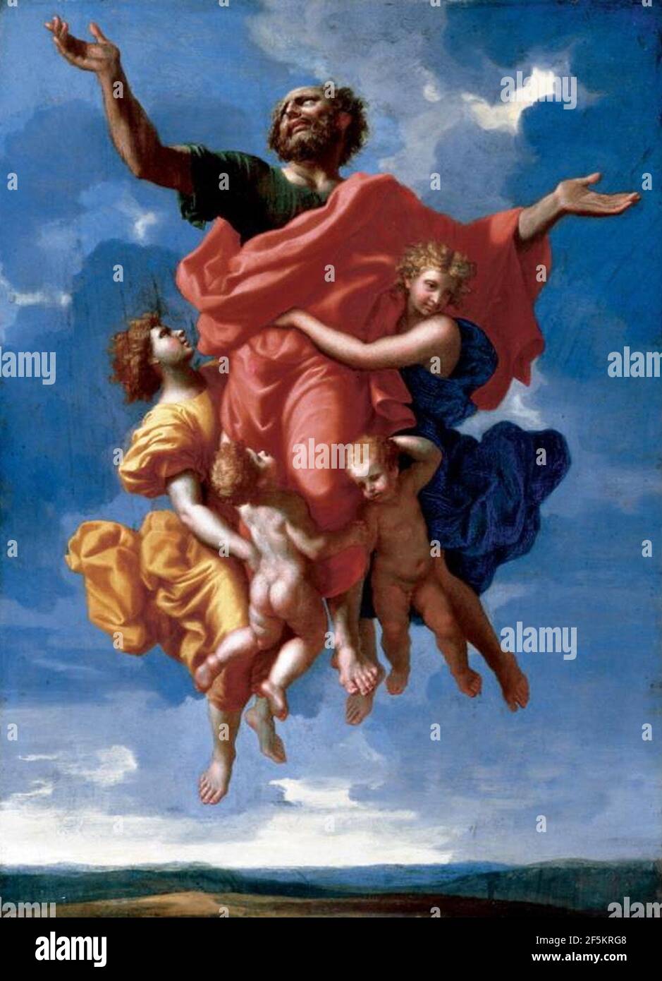 Ravissement de saint Paul - Poussin Stock Photo - Alamy