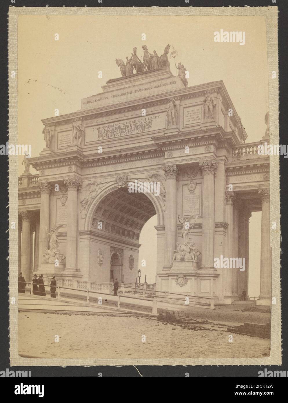Grand Arch of the Peristyle, Chicago World's Fair. Unknown Stock Photo ...