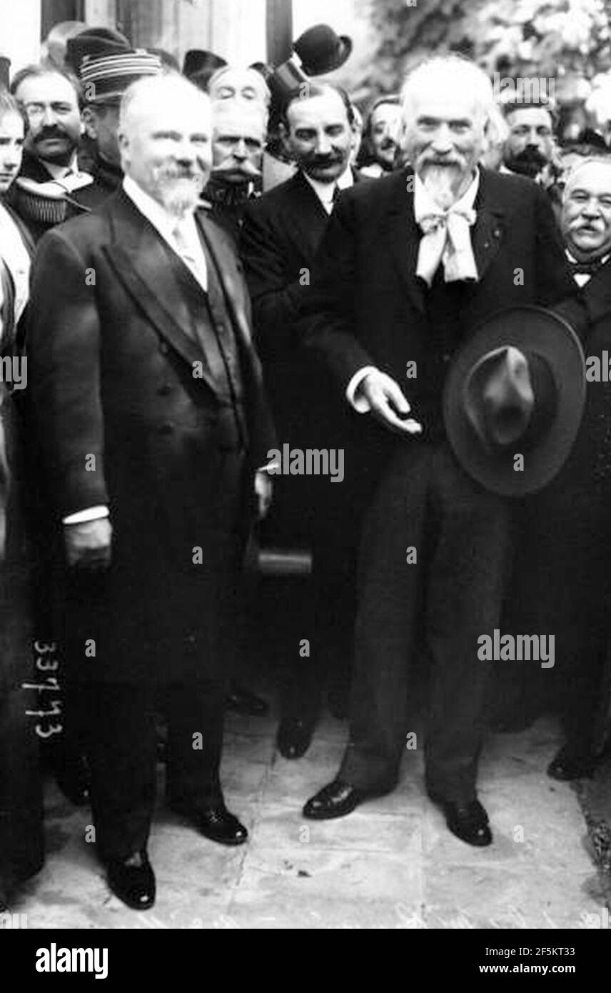 Raymond Poincaré & Frédéric Mistral 1913 Stock Photo - Alamy