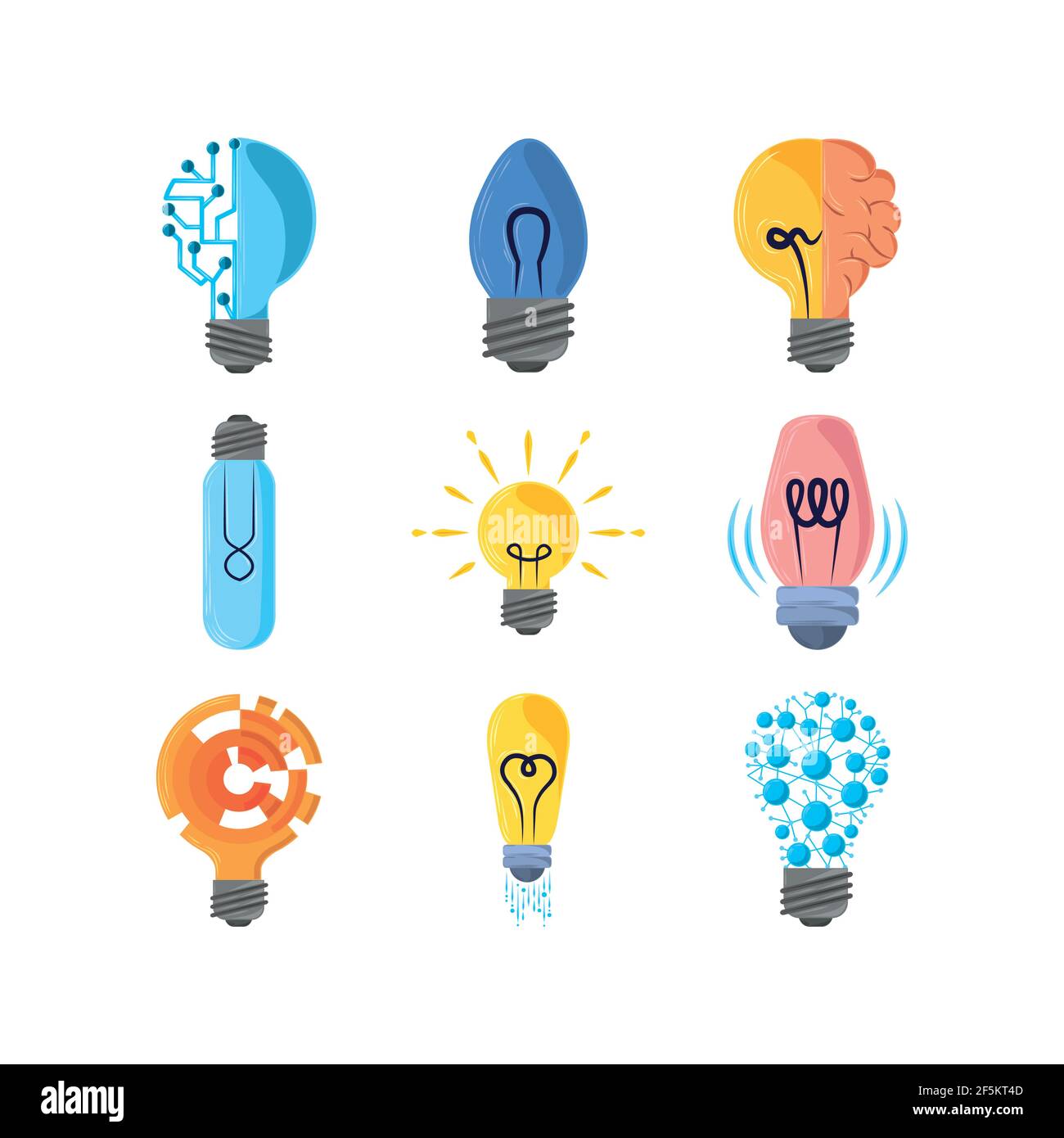 light bulb efficient innovation solution Stock Vector Image & Art - Alamy