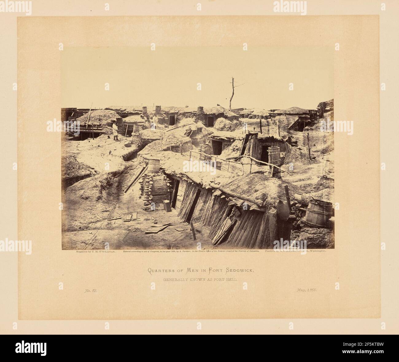 Quarters of Men in Fort Sedgwick, generally known as Fort Hell Stock ...