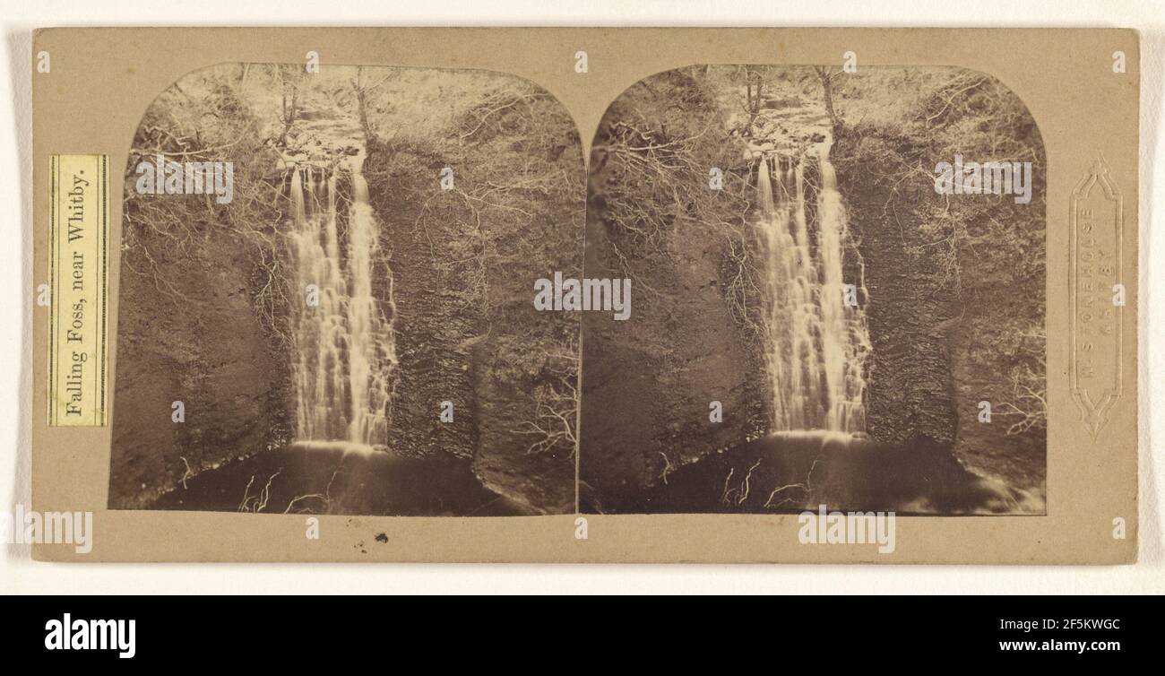 Falling Foss, near Whitby.. W. Stonehouse (British, active Whitby ...