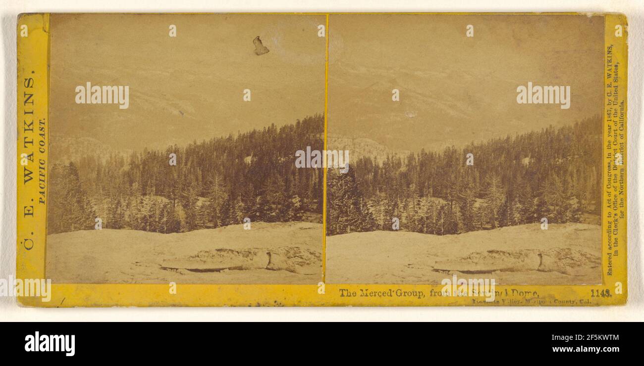 The Merced Group, from the Sentinel Dome, Yosemite Valley, Mariposa ...