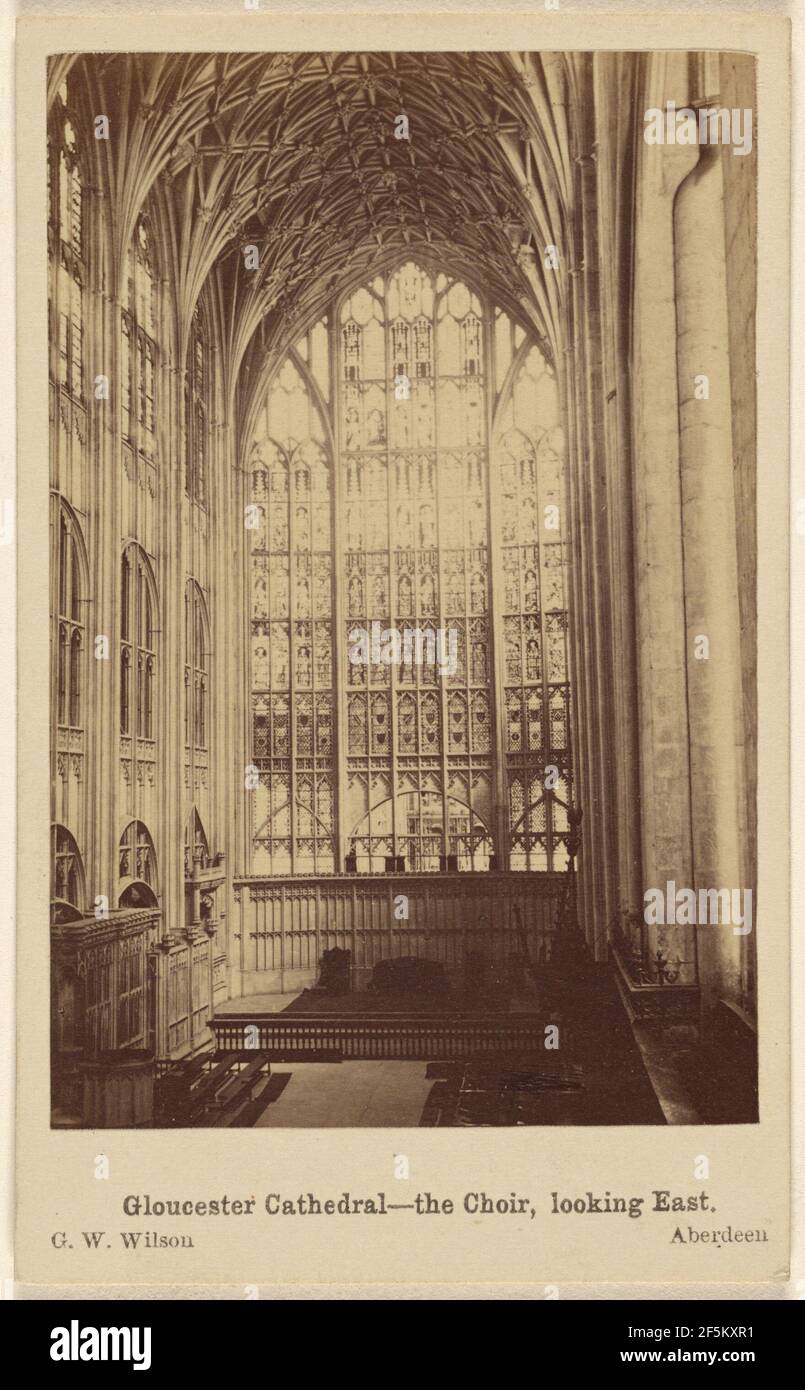 Gloucester Cathedral - The Choir, looking East.. George Washington ...
