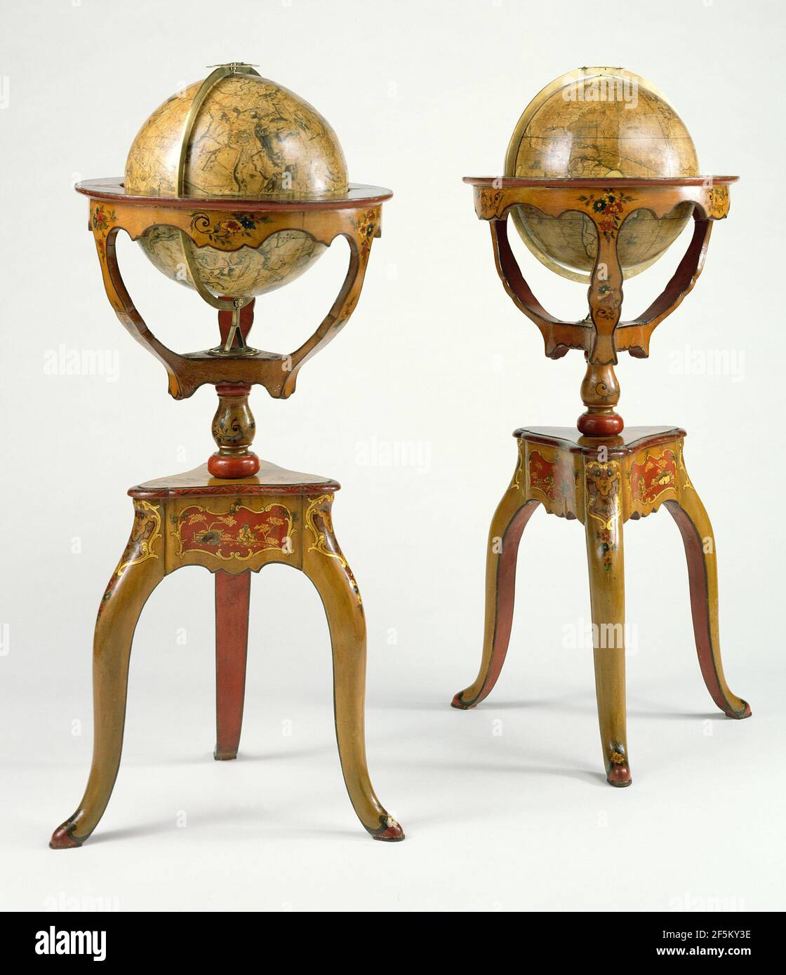 Pair of Globes Stock Photo - Alamy