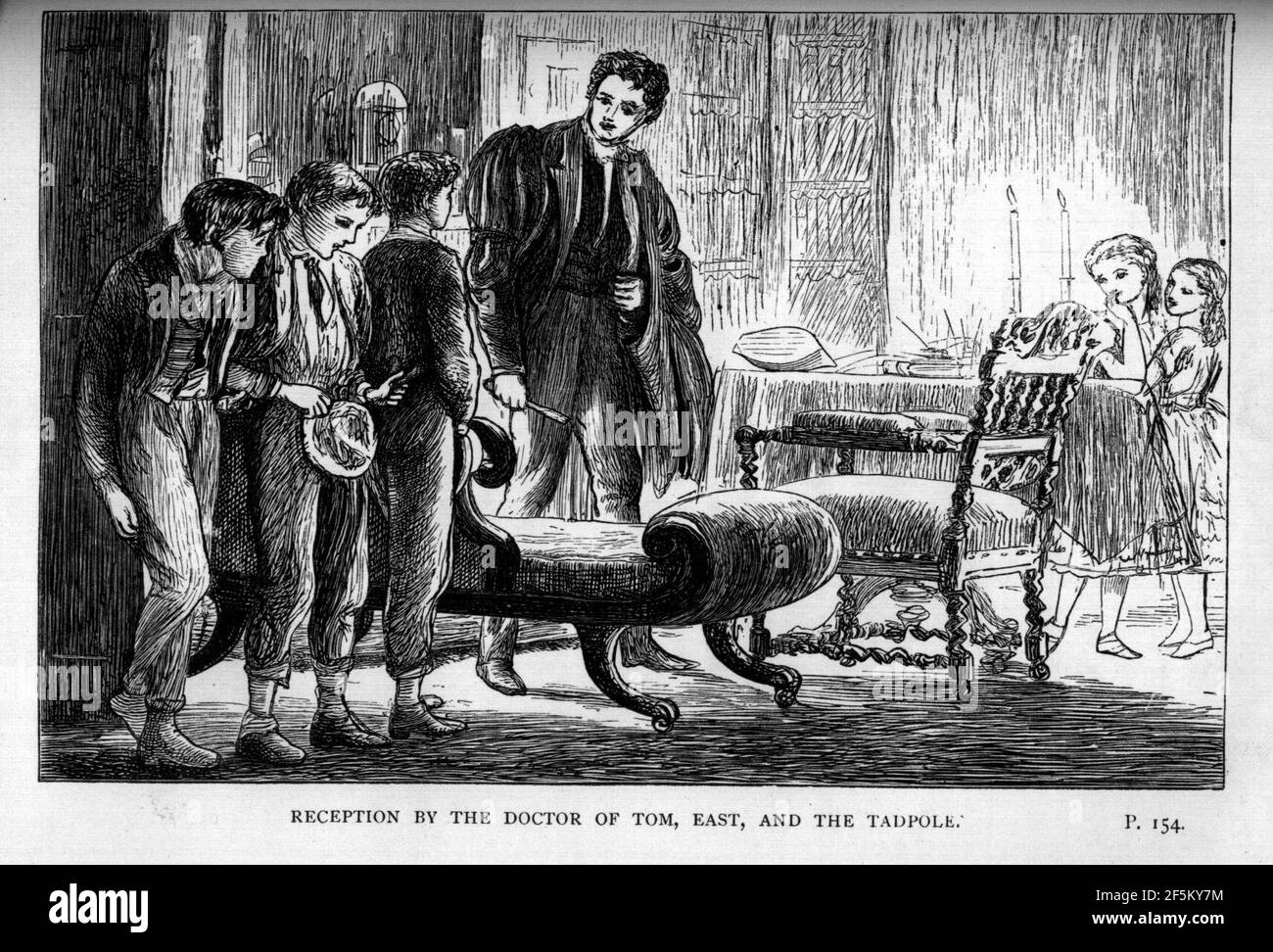 Reception by the Docter of Tom, East, and the Tadpole Stock Photo - Alamy