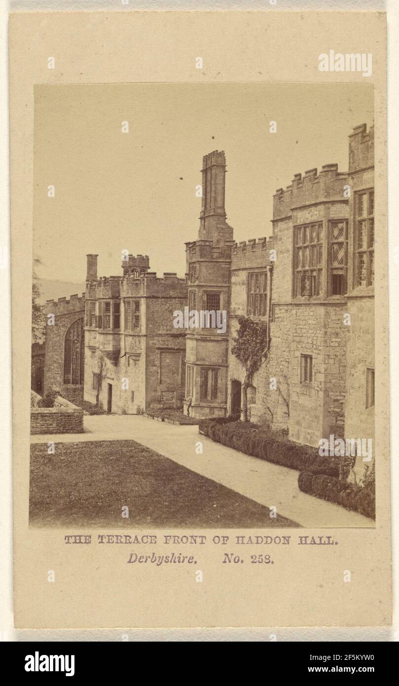 The Terrace Front of Haddon House. Derbyshire.. Manchester Photographic ...