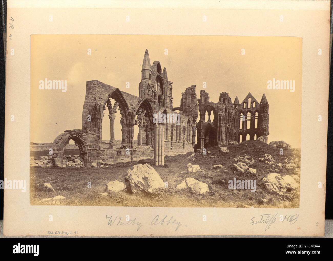 Whitby Abbey. Frank Meadow Sutcliffe (British, 1853 - 1941 Stock Photo ...