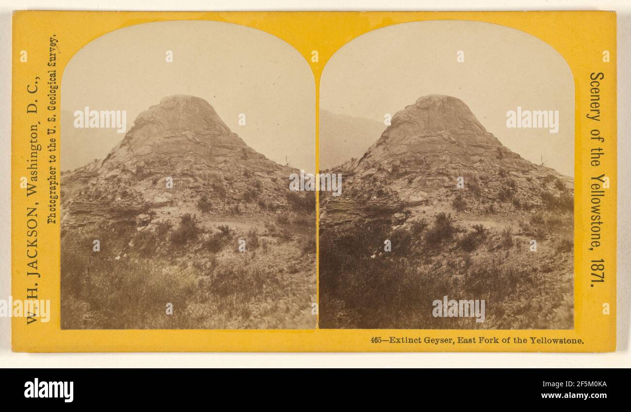 Extinct Geyser, East Fork of the Yellowstone.. William Henry Jackson ...