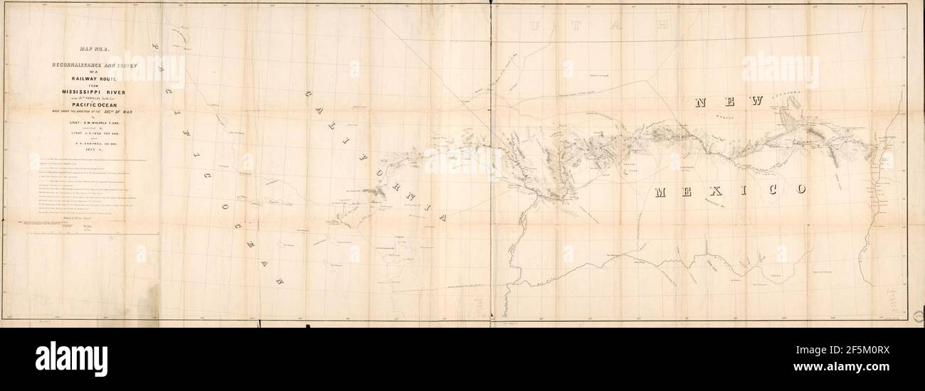 Reconnaissance and survey of a railway route from Mississippi River ...