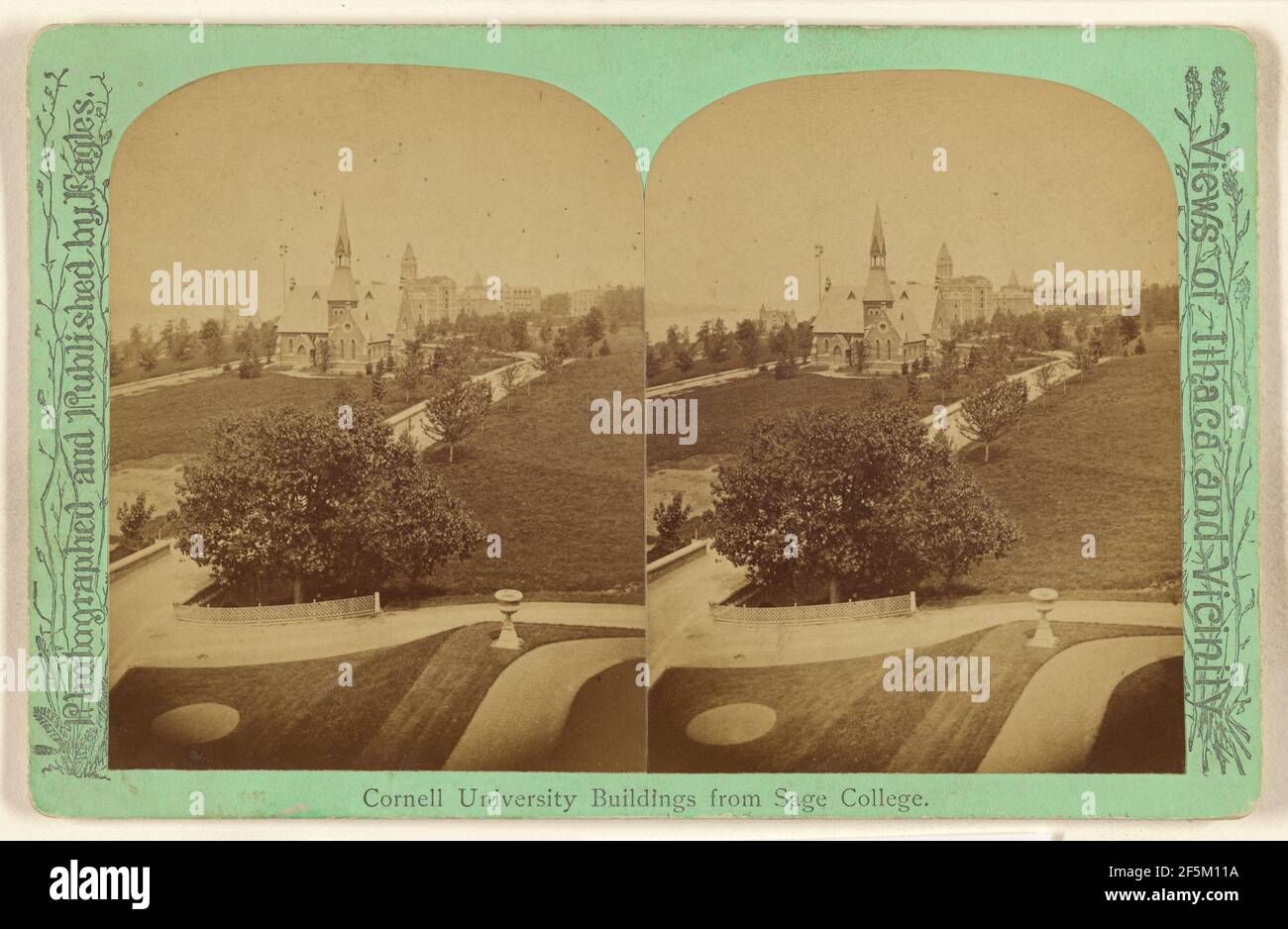 Cornell University Buildings from Sage College.. Joseph Dunlap Eagles ...