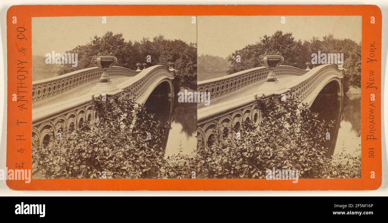 Central Park (New York.) The Bow Bridge.. Edward and Henry T. Anthony ...