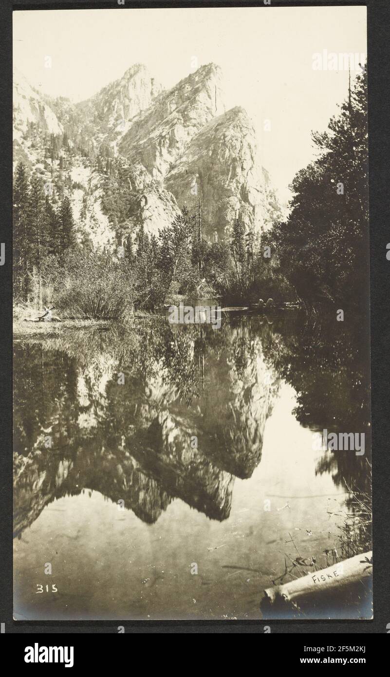 Mirror View of Three Brothers. 4000 feet.. George Fiske (American, 1835 ...