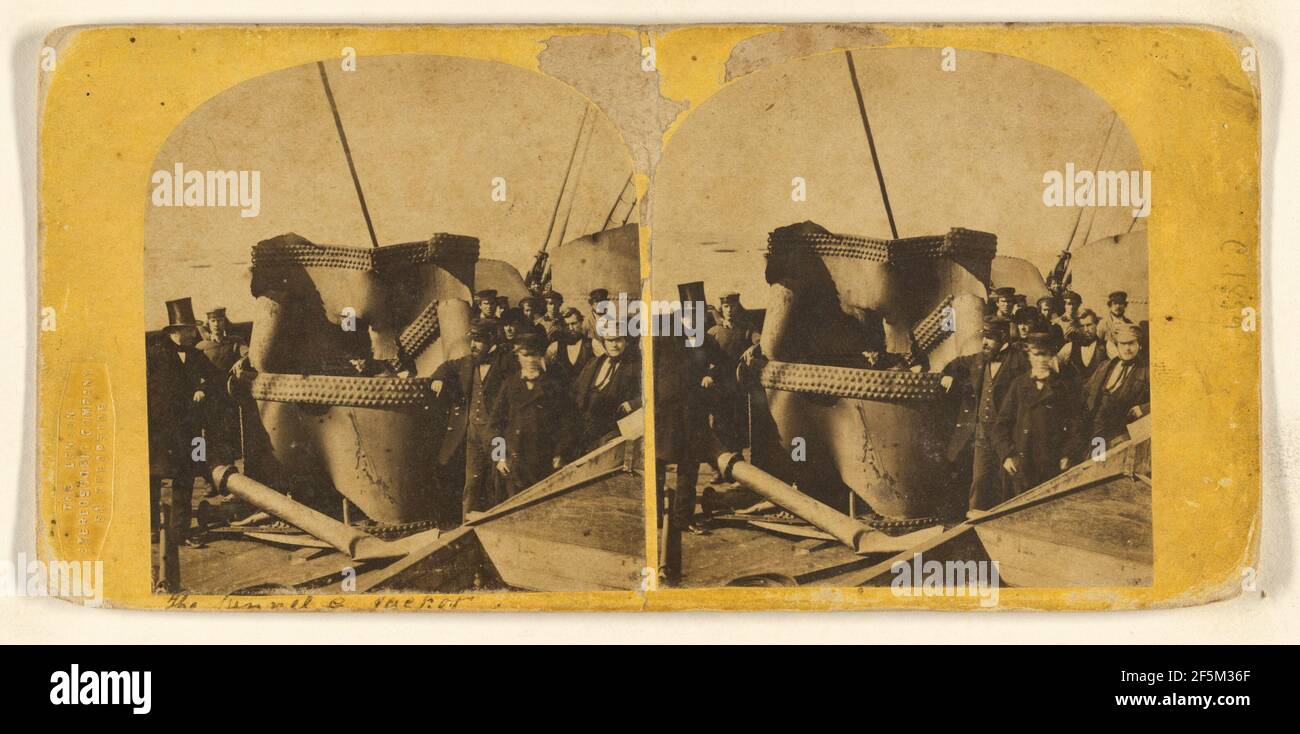 Portion of the Funnel and Jacket, showing the effects of the Explosion ...