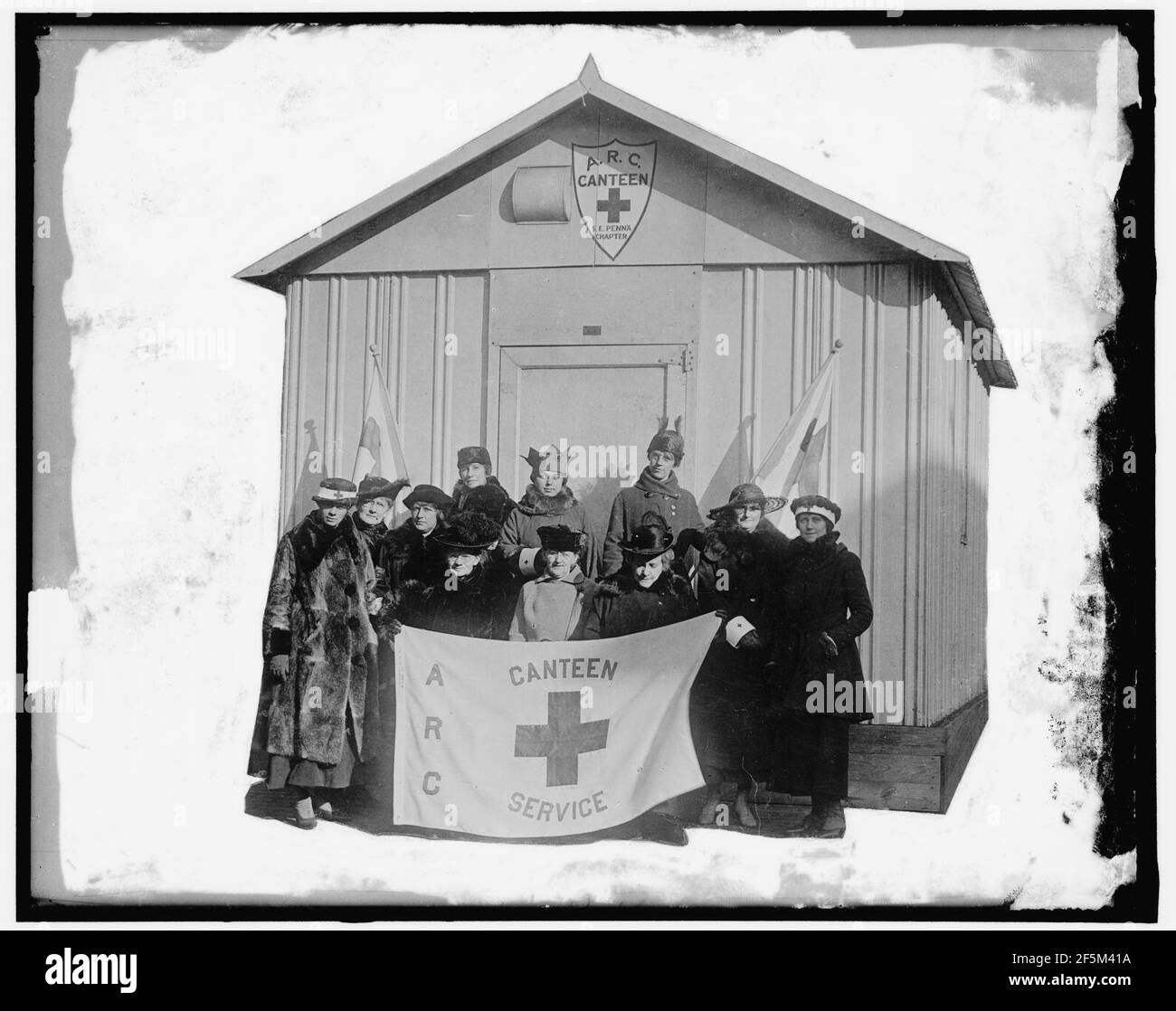 Red cross canteen Black and White Stock Photos & Images - Alamy