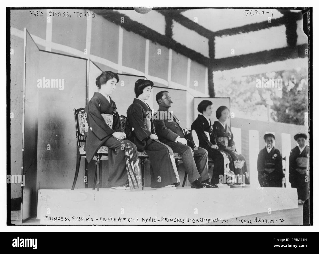 Red Cross, Tokyo- Princess Fushima, Prince & Princess Kanin, Princess ...