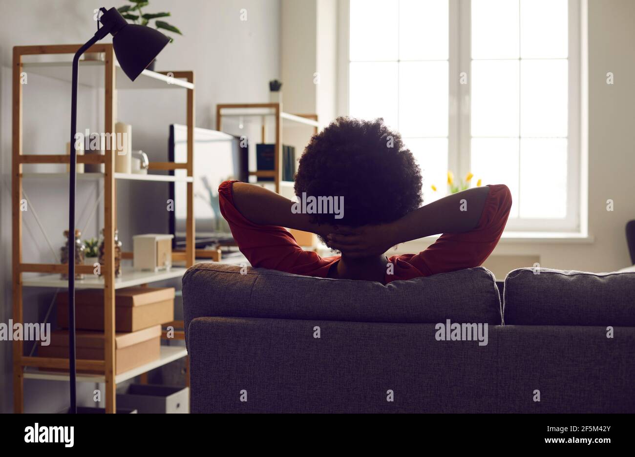 Back view sofa hi-res stock photography and images - Alamy