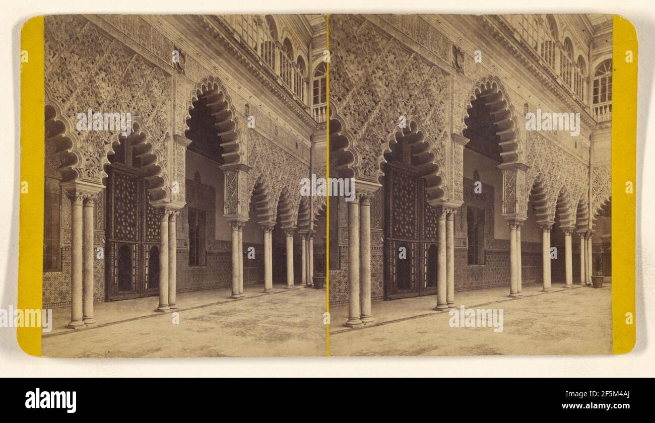 Seville - Court of the Alcazar.. Frank Mason Good (English, 1839 - 1928 ...