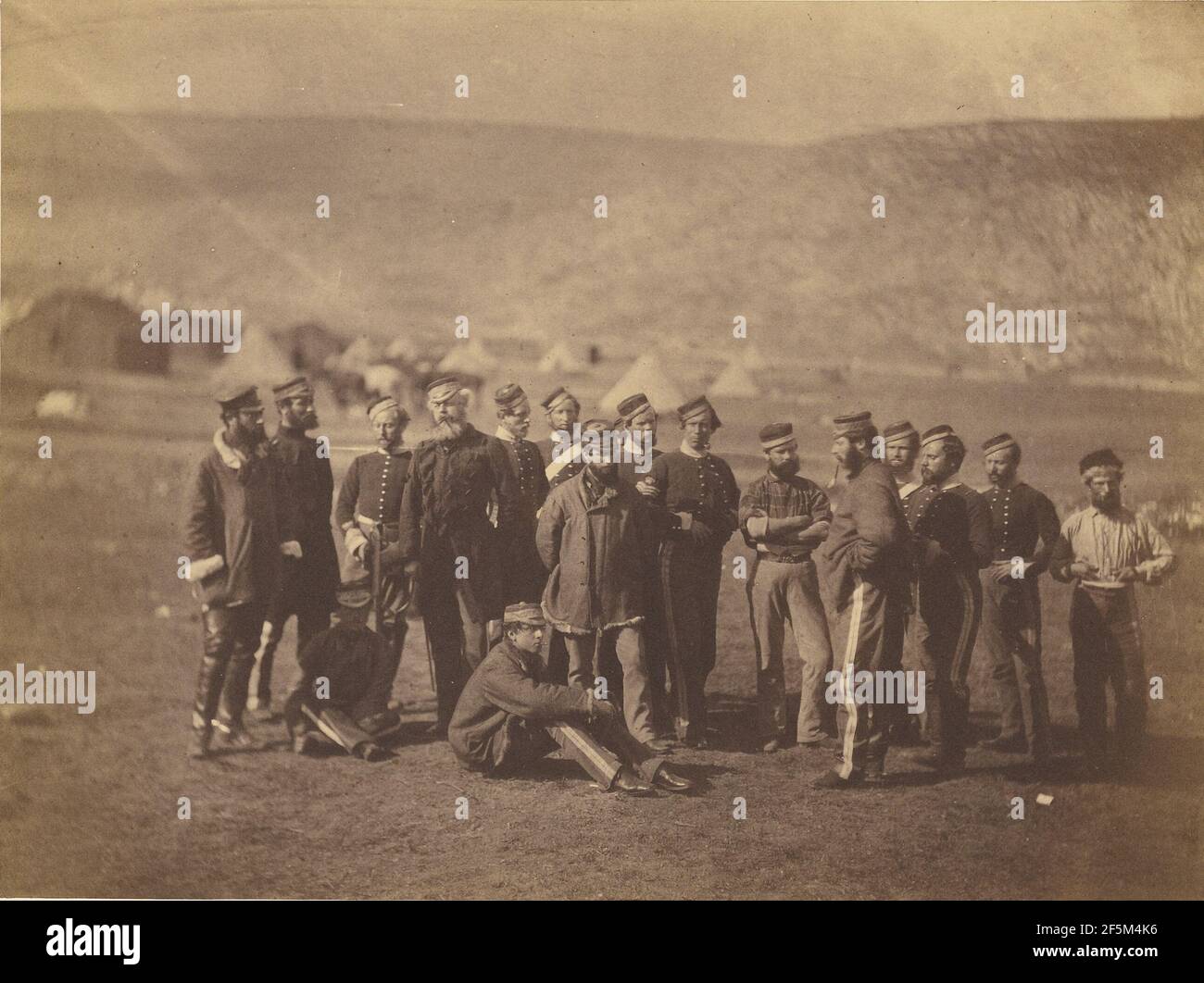 Col. Doherty, Officers and Men. 13th Light Dragoons.. Roger Fenton ...