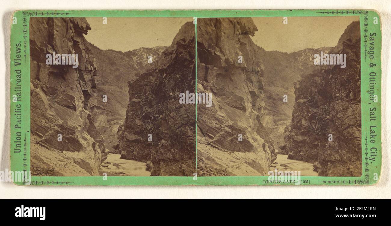 Devil's Gate.. Savage & Ottinger Stock Photo - Alamy