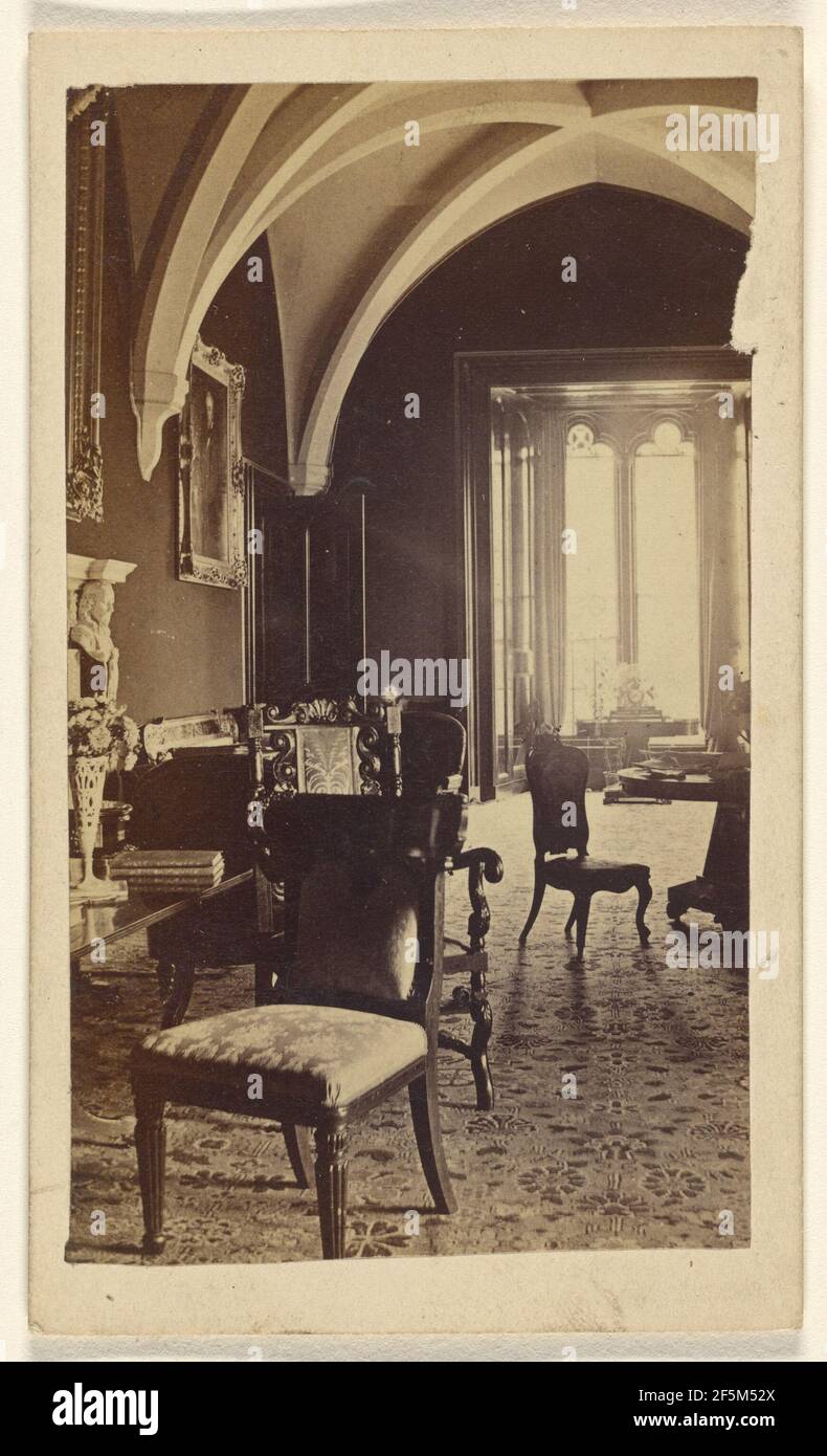 Breakfast Room, Brancepeth Castle, Lord Boyne.. Thomas Heaviside ...