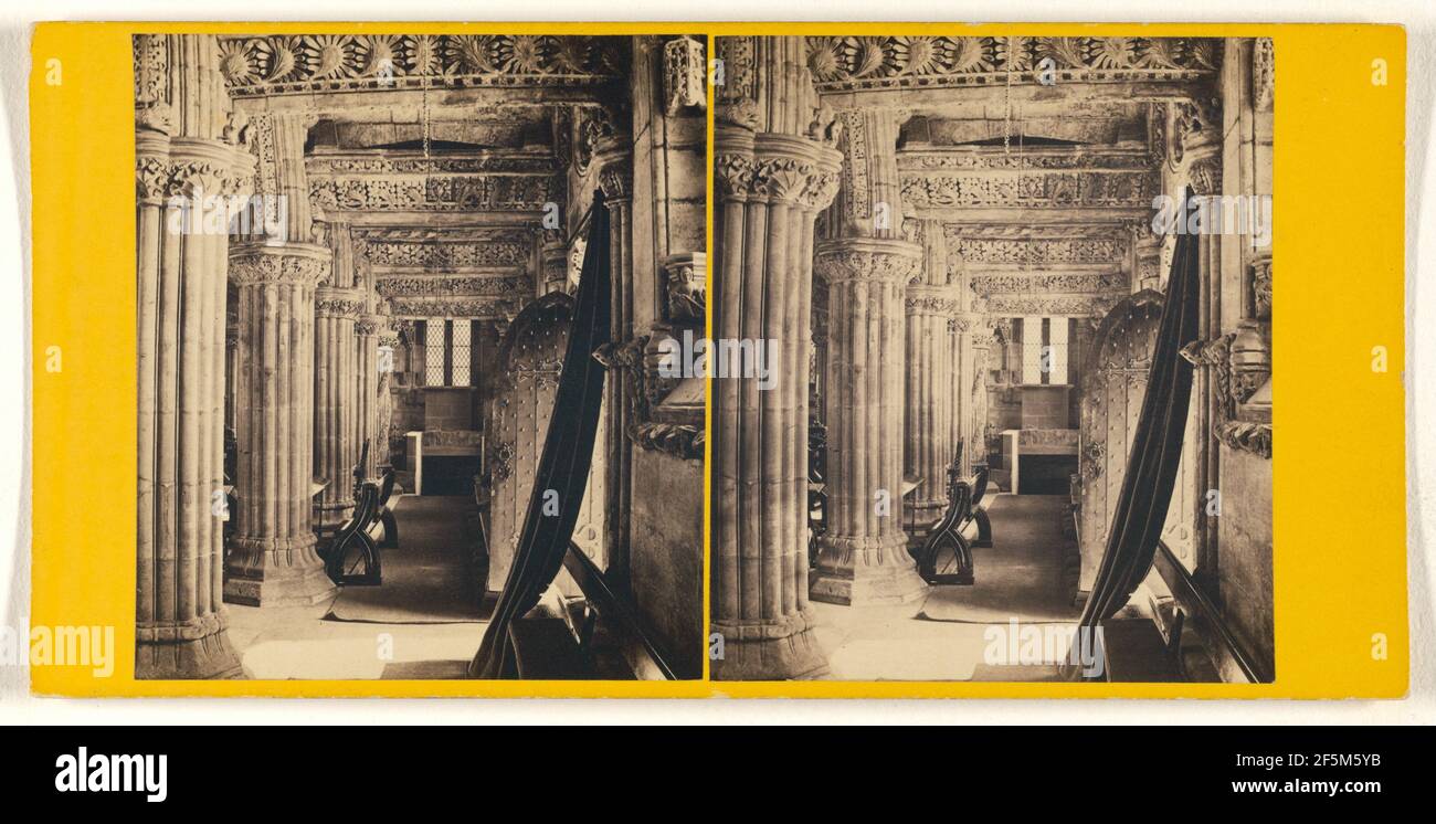 Interior of Roslyn Chapel - South Aisle.. George Washington Wilson ...