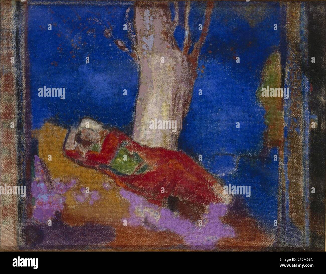 Woman sleeping under a tree hi-res stock photography and images - Alamy