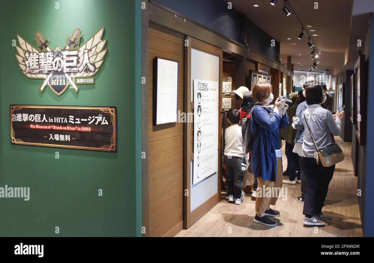 A museum on the popular Japanese manga series "Attack on Titan" opens ...