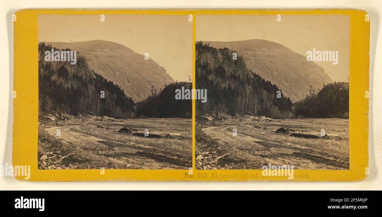 Elephant's Head, Crawford Notch.. Benjamin West Kilburn (American, 1827 ...