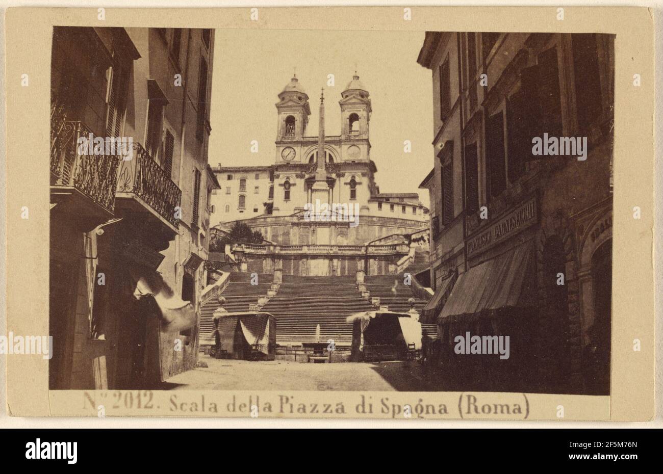 Scala della Piazza di Spagna (Roma). Sommer & Behles (Italian, founded ...