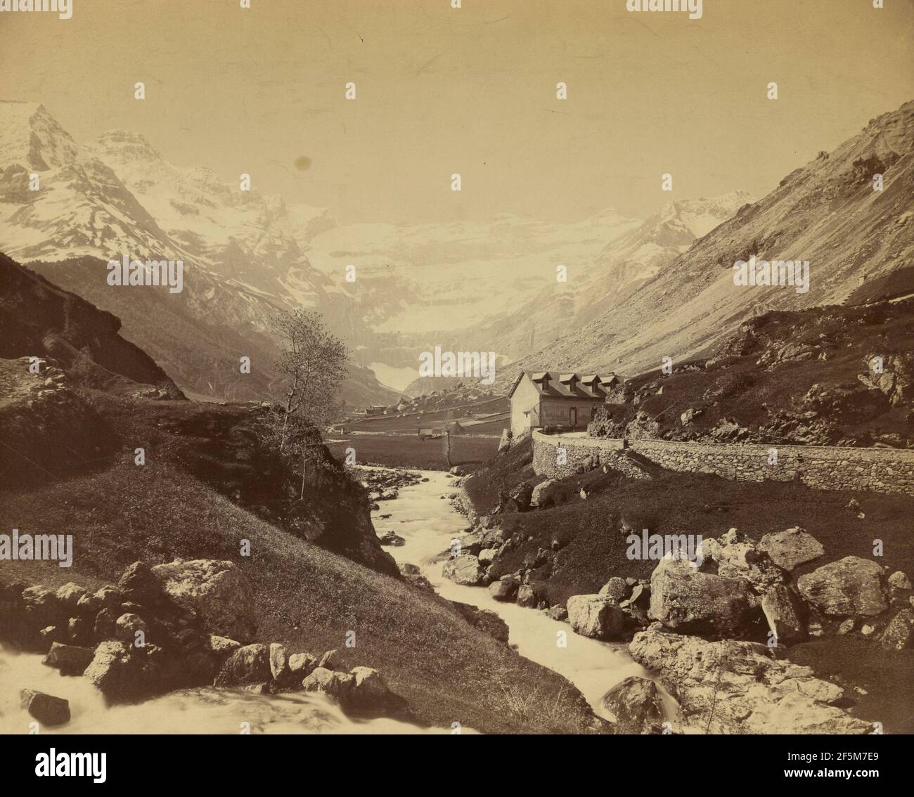 River running through mountain valley. Farnham Maxwell Lyte (British ...