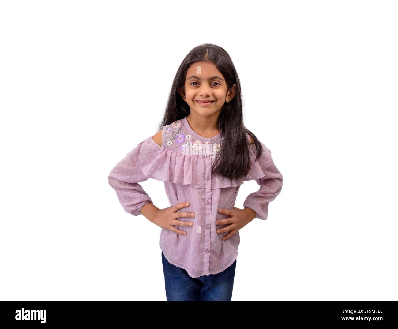 Indian girl with long hair hi-res stock photography and images - Alamy