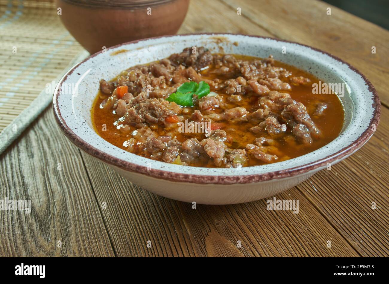 Sega wat - Spicy Ethiopian Beef Stew,national dish of Ethiopia Stock ...