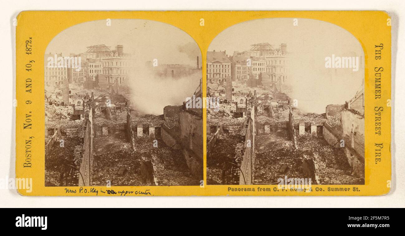 Panorama from C.F. Hovey & Co. Summer St. Boston, Nov. 9 and 10, 1872 ...
