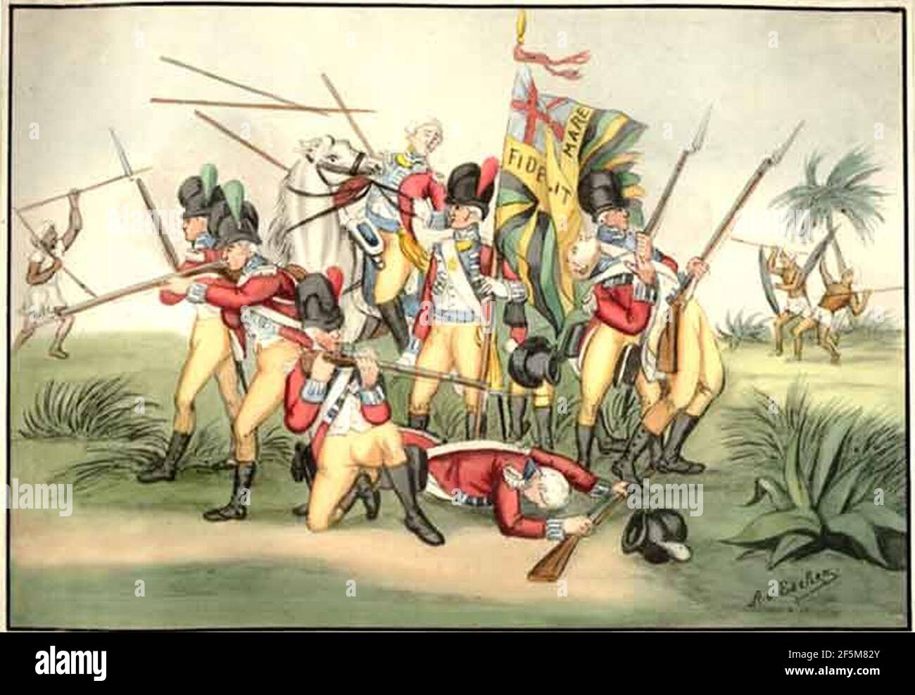 Regiment de Meuron Indien Stock Photo - Alamy