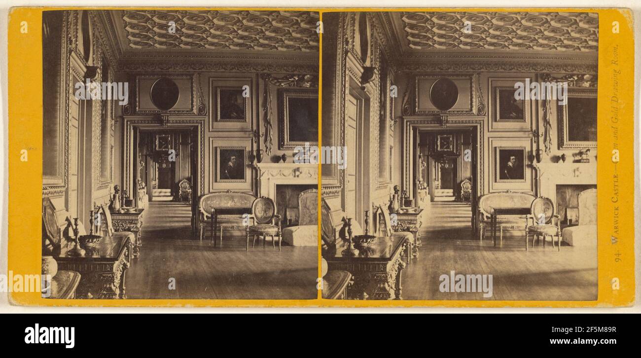 Gold drawing room hi-res stock photography and images - Alamy