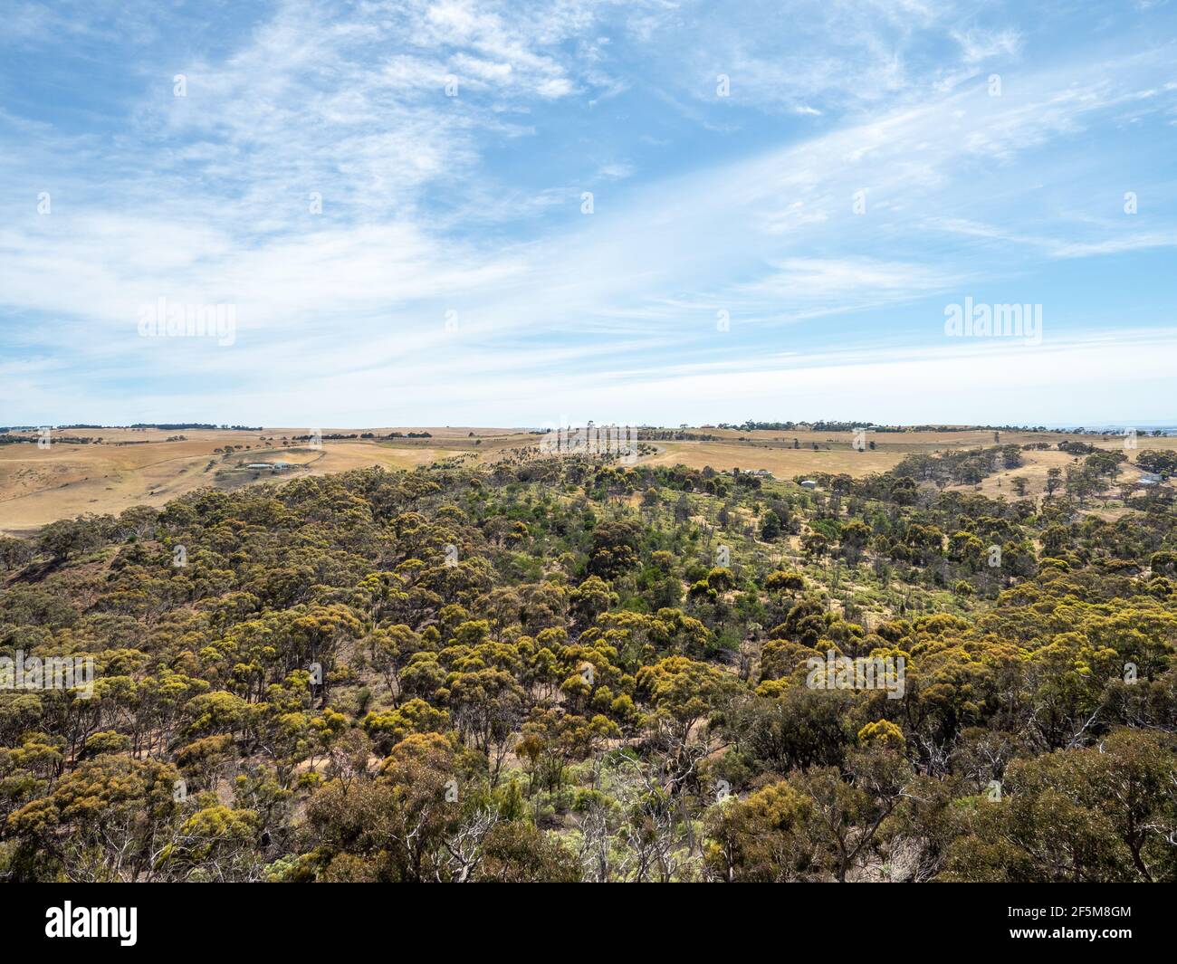 Views across the landscape on the Werribee Gorge Circuit Walk, Werribee ...