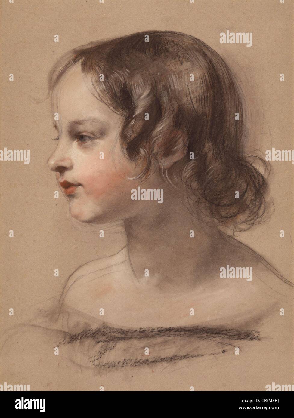 Portrait of a Young Girl. Sir Edwin Henry Landseer (English, 1802 ...