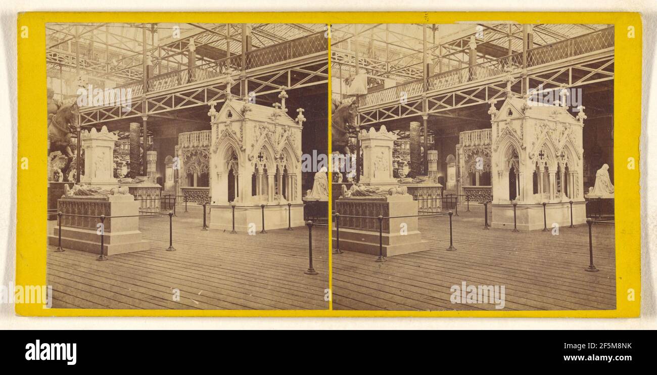 Crystal Palace Exhibition, 1851: interior view, small architectural ...