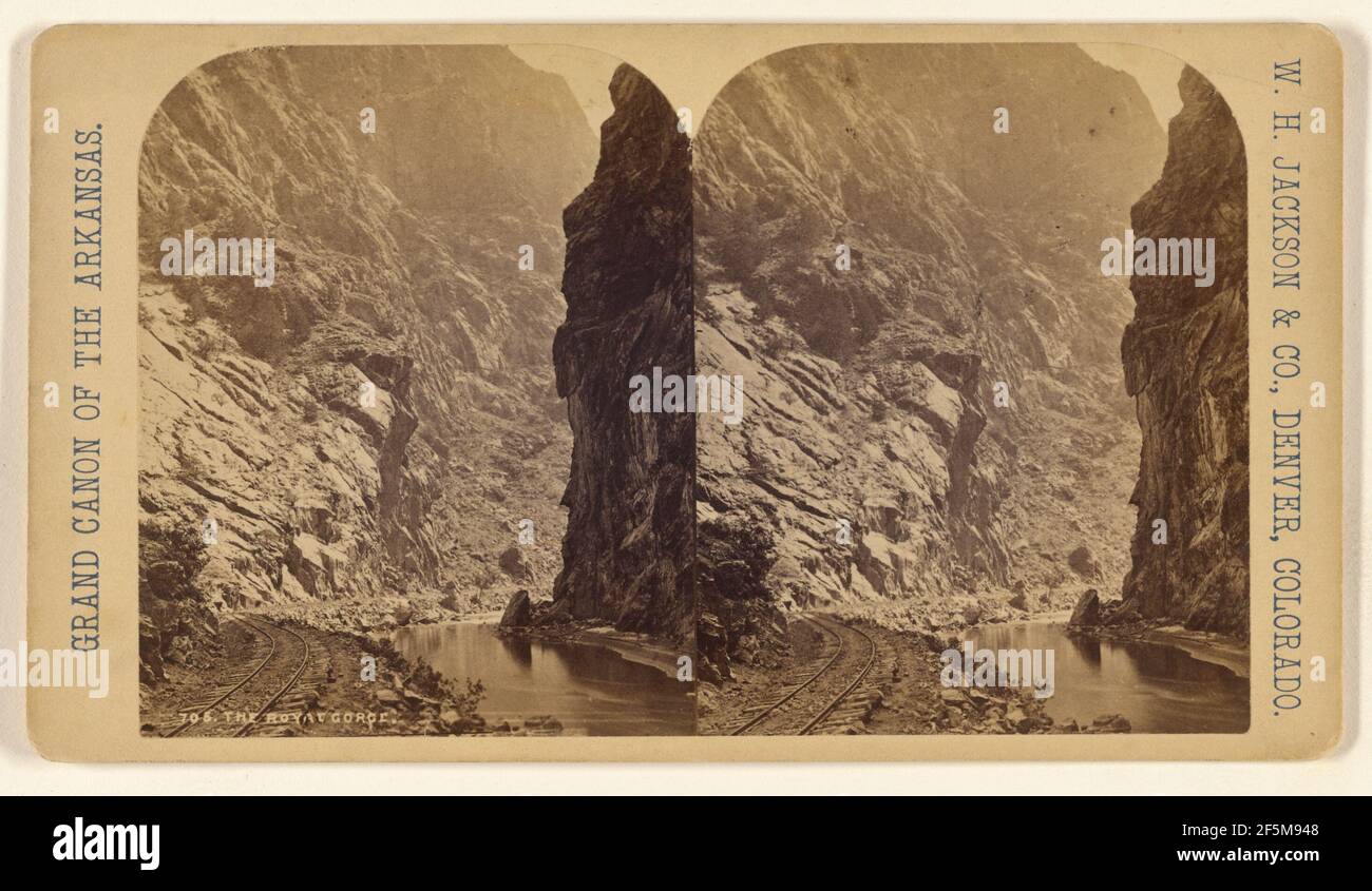 The Royal Gorge. Grand Canon of the Arkansas. William Henry Jackson ...
