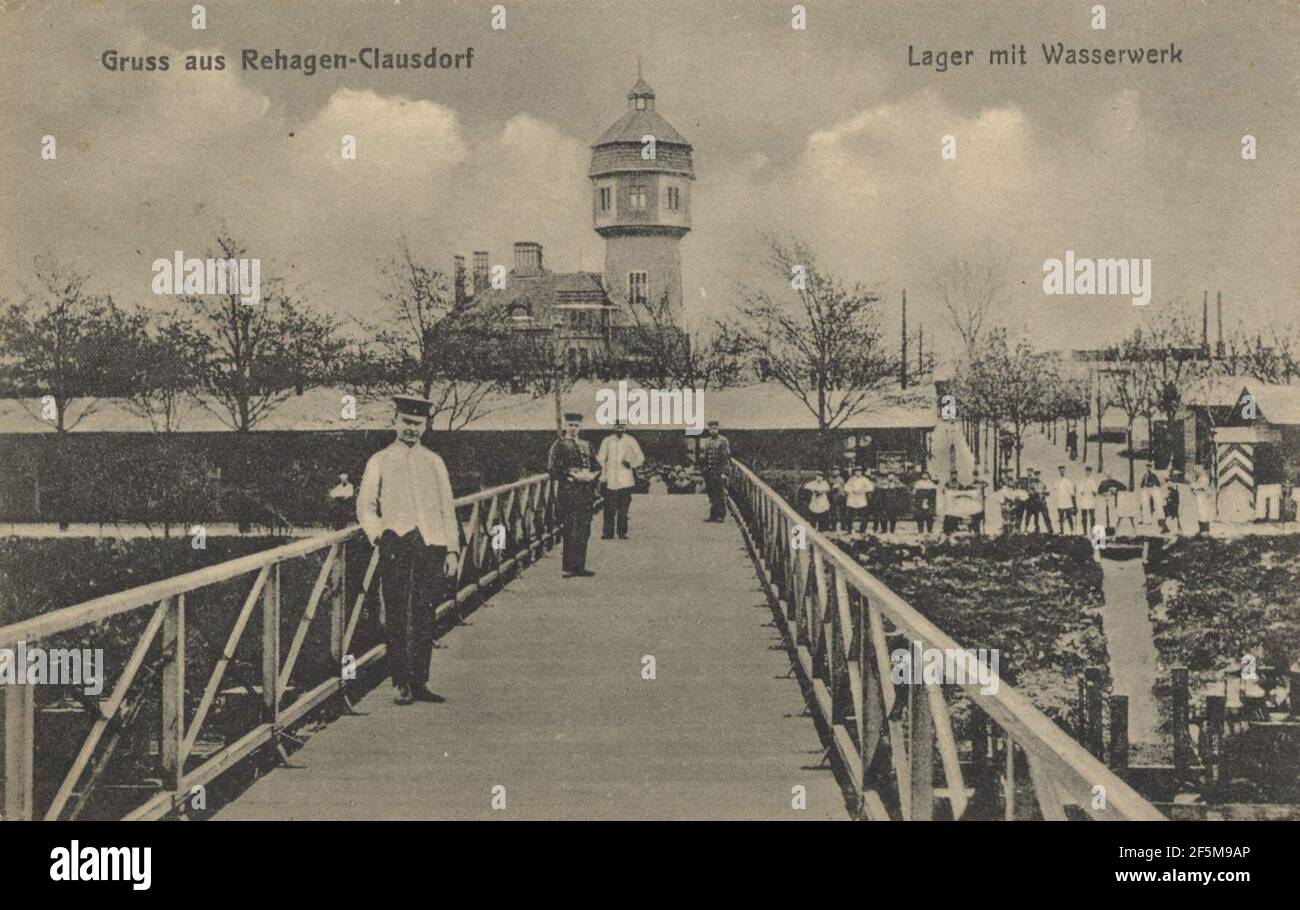 Rehagen, Brandenburg - Lager mit Wasserwerk (Zeno Ansichtskarten Stock ...