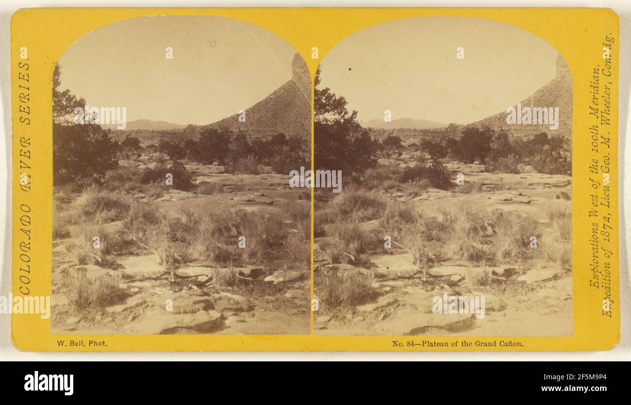 Plateau of the Grand Canon.. William H. Bell (American, 1830 - 1910 ...