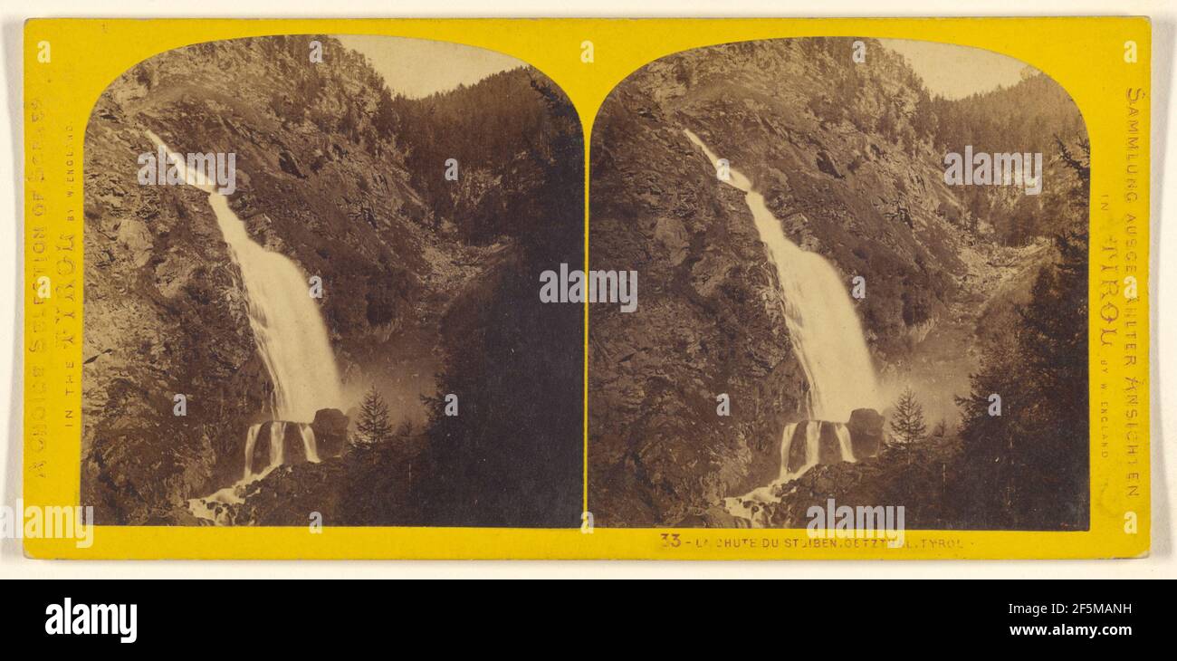 La Chute de Stuiben, Oetzthal, Tyrol.. William England (British, 1816 ...
