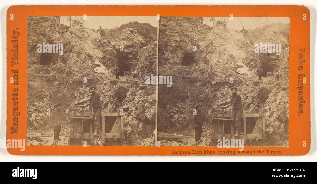 Jackson Iron Mine, looking through the Tunnel. Marquette and Vicinity ...