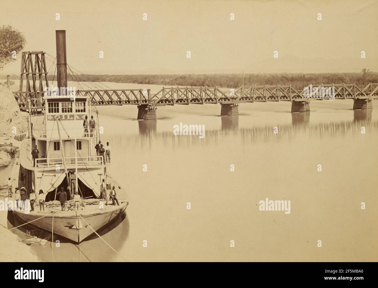 Bridge over the Colorado Yuma. Carleton Watkins (American, 1829 - 1916 ...