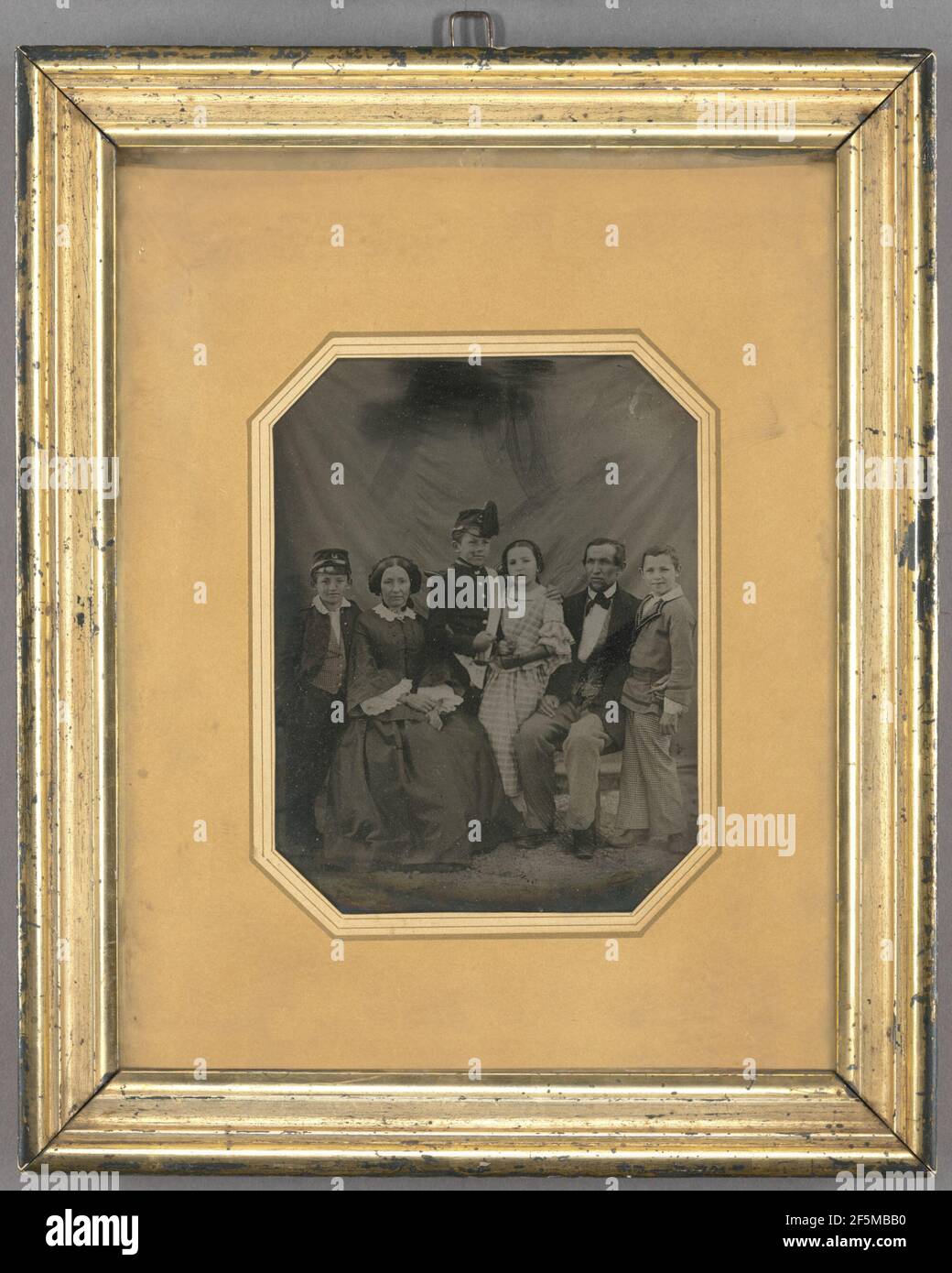 Group Portrait of a Swiss Family. Unknown maker, Swiss Stock Photo - Alamy